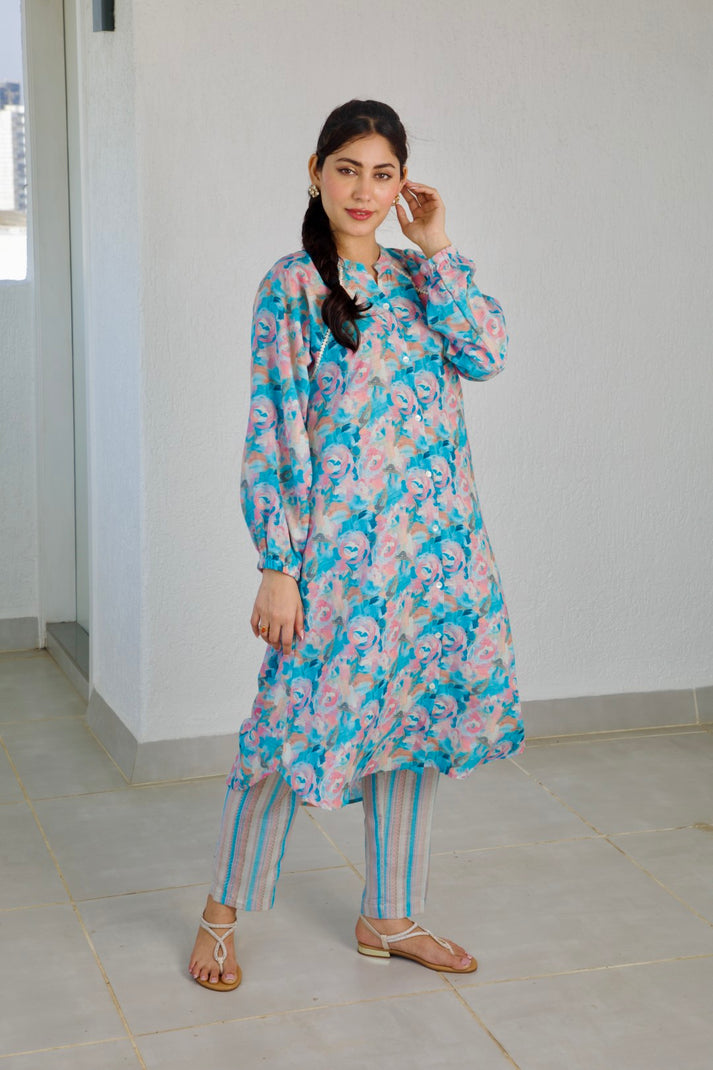 Front & Back Lace Kurta & Pant – Rui Boutique Mumbai